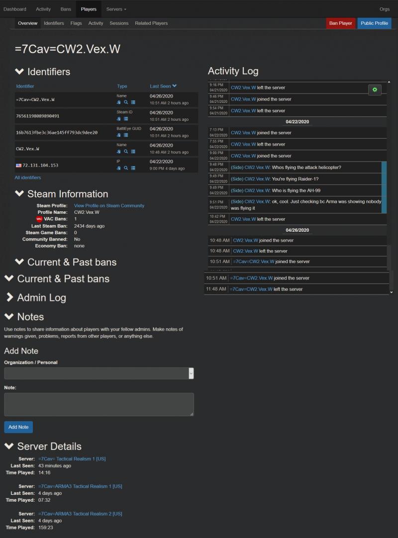 BattleMetrics - 7th Cavalry Wiki